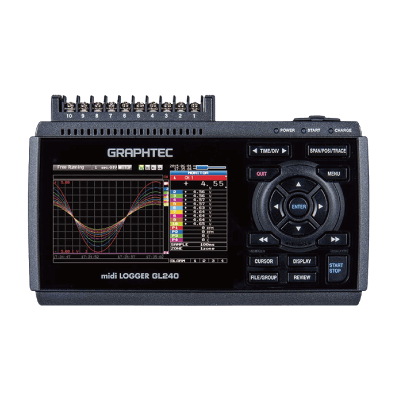 【台灣總代理】GRAPHTEC GL240 / GL840系列 攜帶式記錄器 – 三聯科技股份有限公司